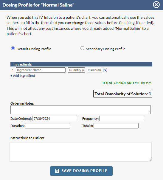 IV Therapy - Add/Order/Manage IV Infusions – Cerbo