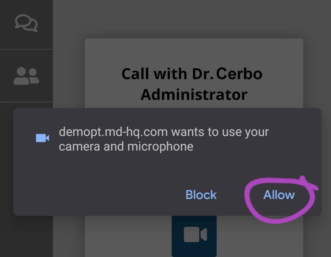 Enable Camera & Microphone Access in Chrome (Android) – Cerbo